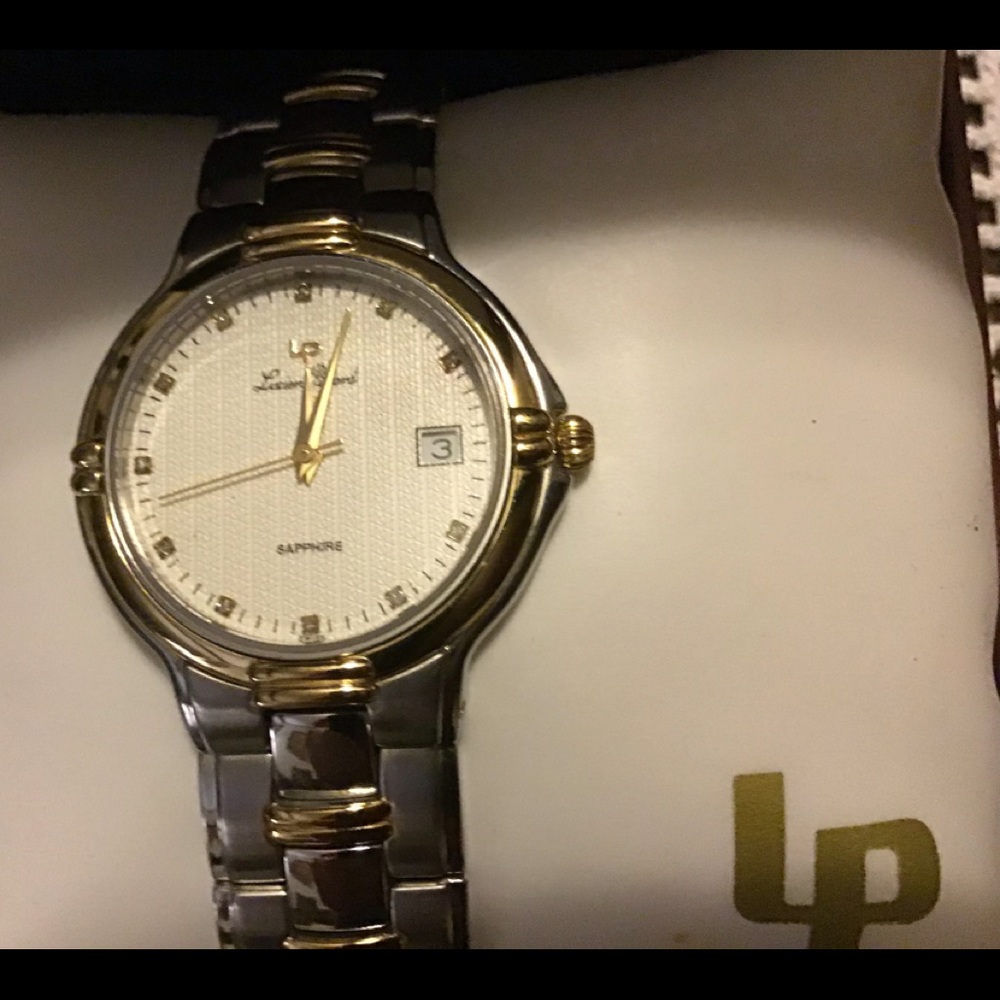 Men’s Lucien Piccard Stainless Steel Dress Watch - Gem